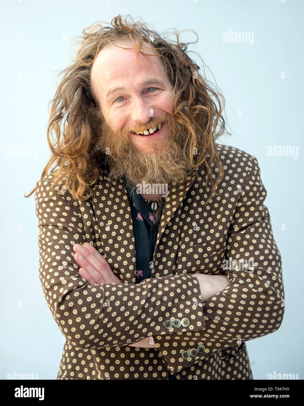 Portrait photo of the actor, Paul Kaye on a white background Stock ...