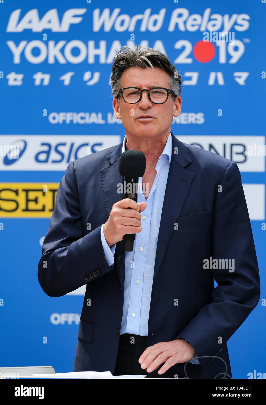 YOKOHAMA, JAPAN - MAY 10: IAAF President, Sebastian Coe, during the ...