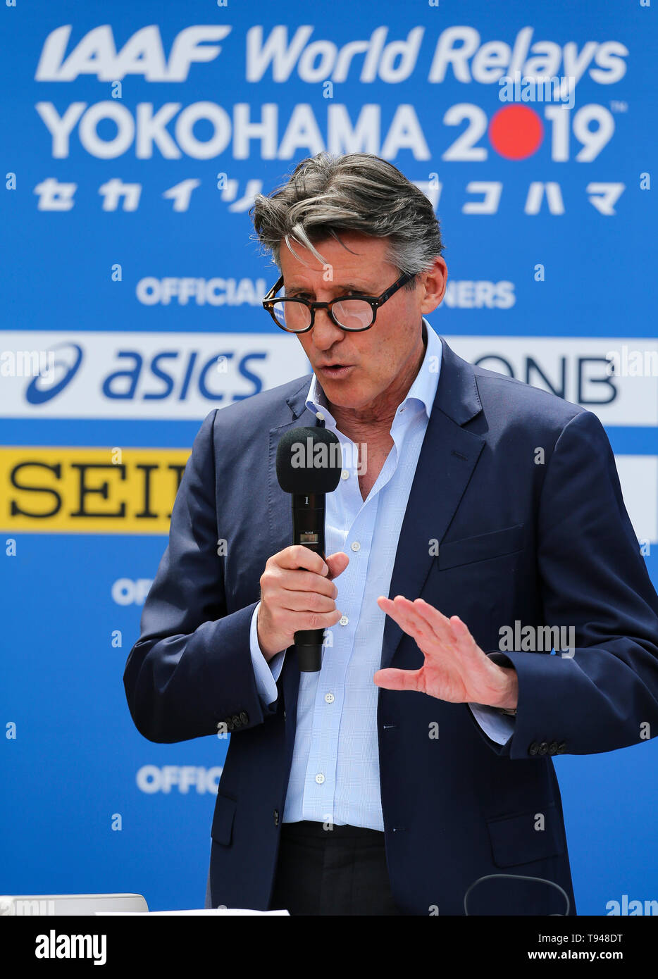 YOKOHAMA, JAPAN - MAY 10: IAAF President, Sebastian Coe, during the ...