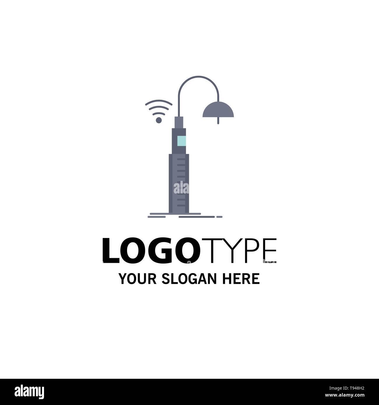 Smart street lights Stock Vector Images - Alamy