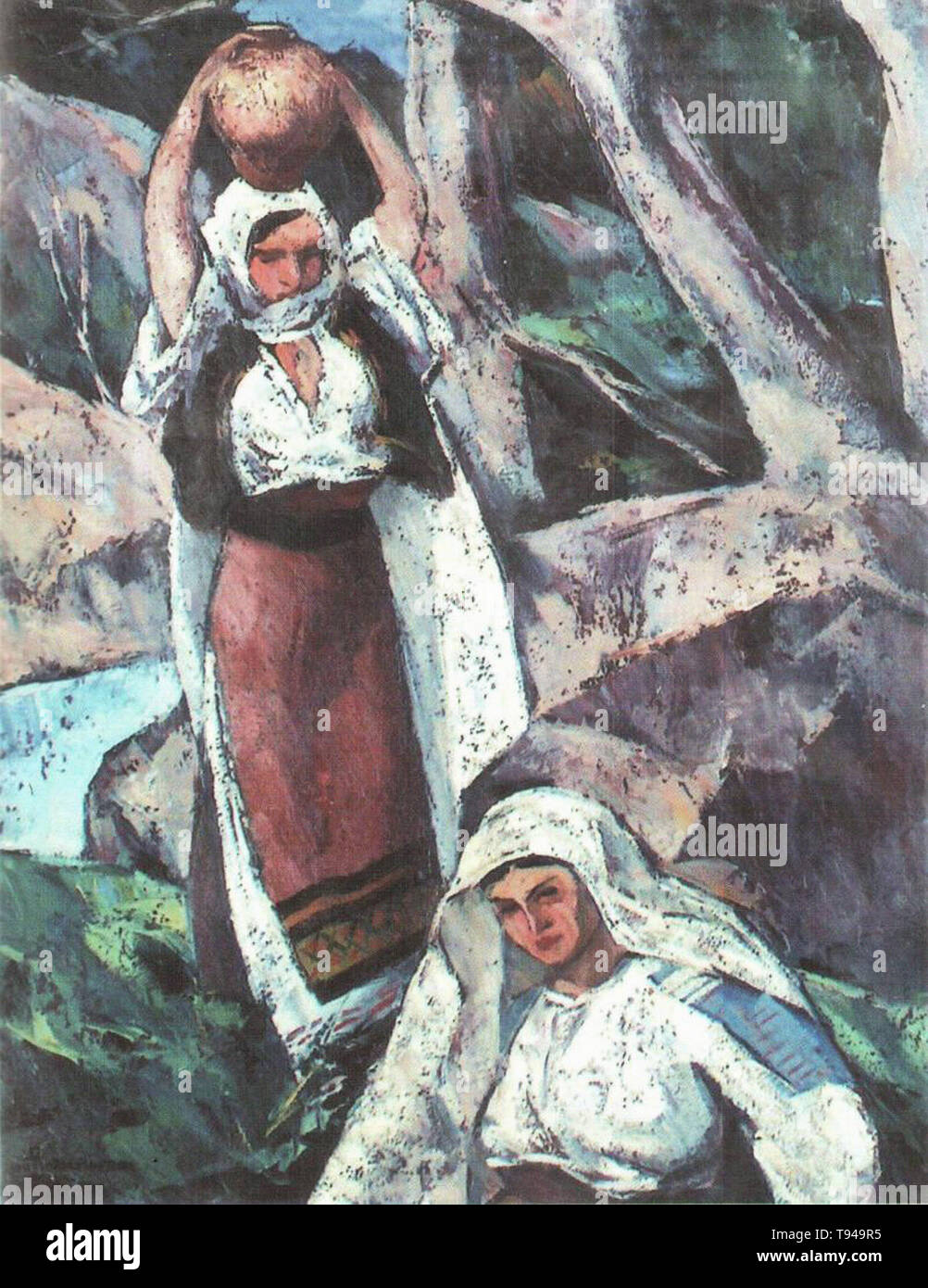 Ion Theodorescu-Sion - two peasant women 1923 Stock Photo - Alamy