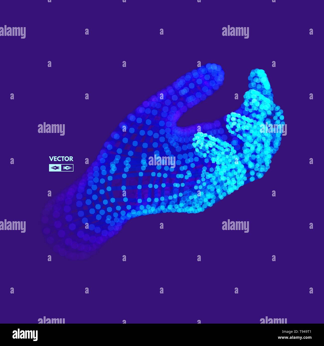 Human Arm. Hand Model. Connection structure. Future technology concept ...