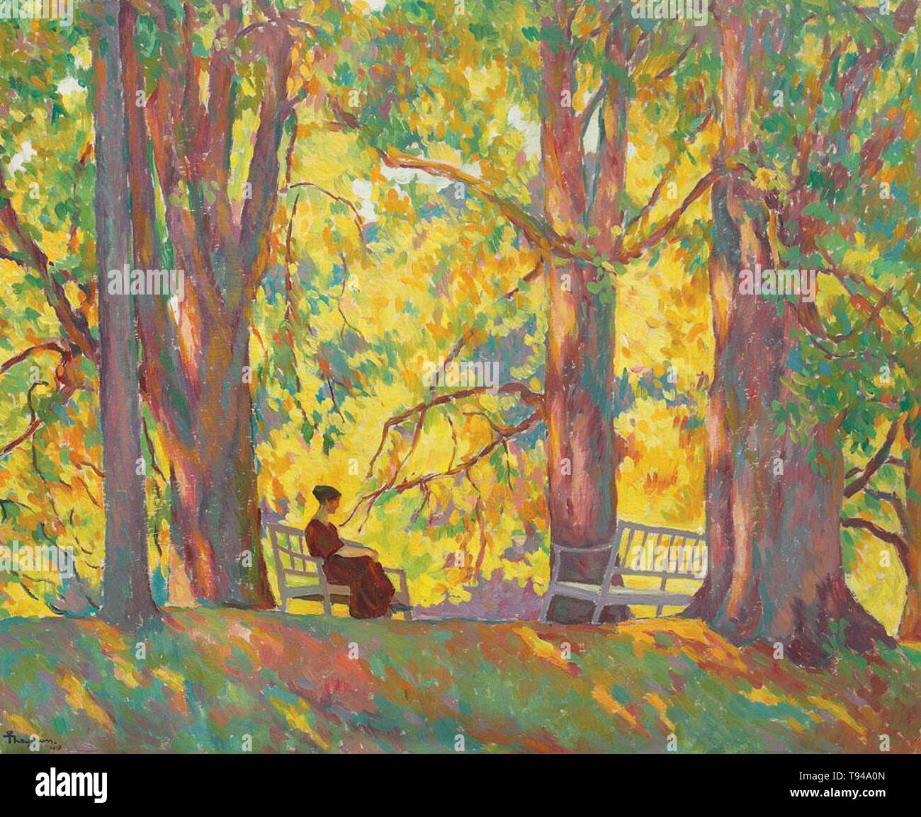 Ion Theodorescu-Sion - woman park 1919 Stock Photo - Alamy