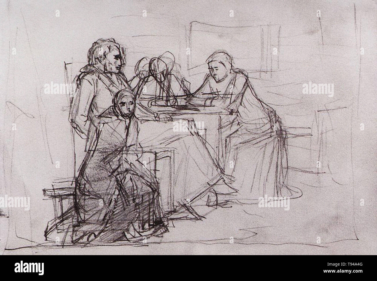 Vasily Surikov - menshikov berezovo 1 Stock Photo - Alamy