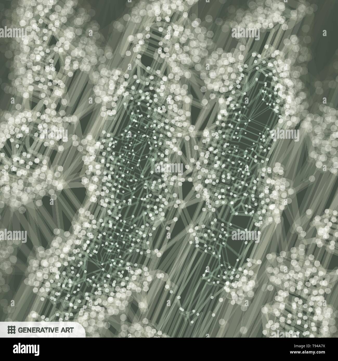 Lattice structure. Science or technology background. Graphic design. 3d ...