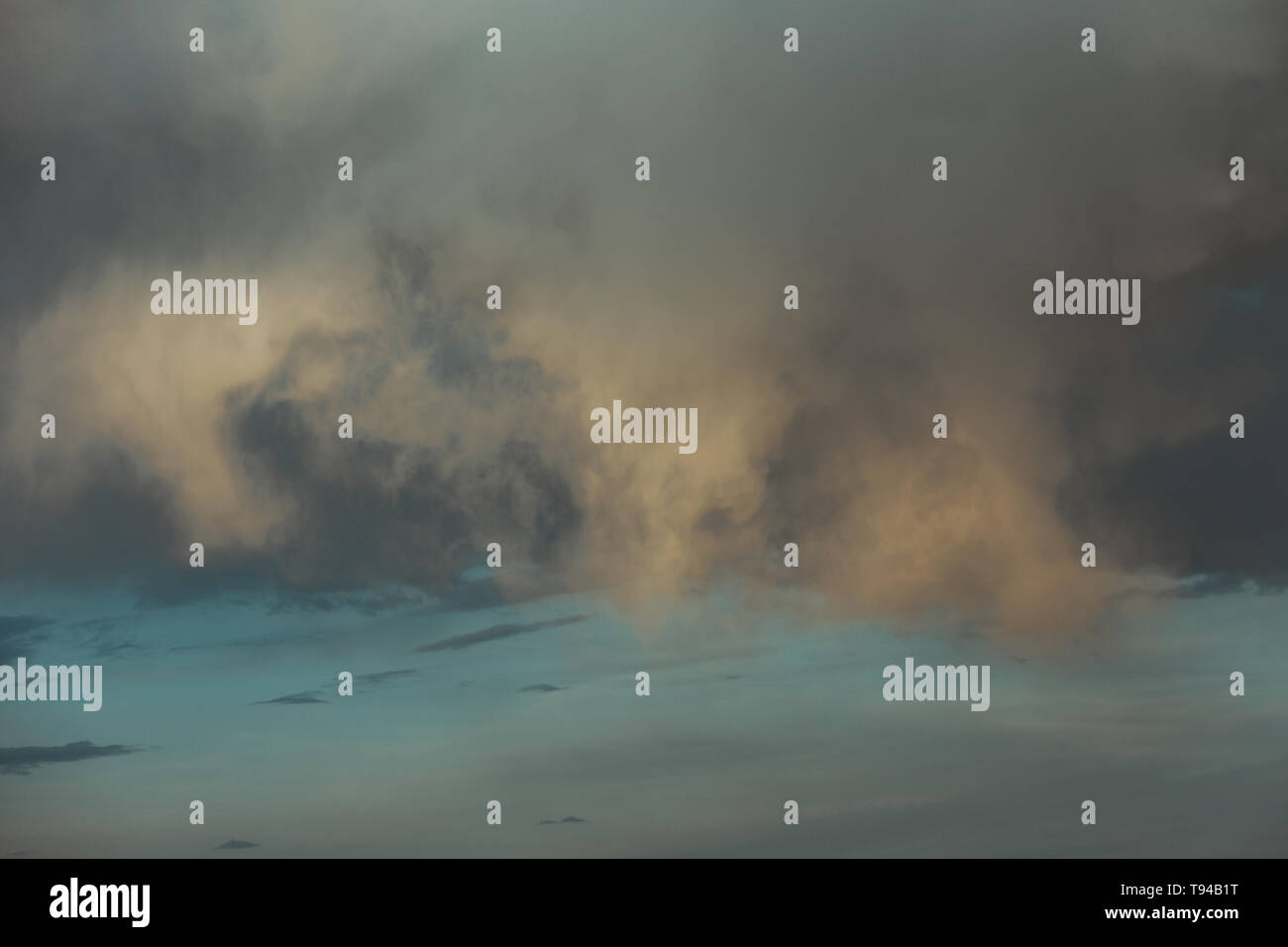 original dark clouds before heavy rain. background of sky and storm ...