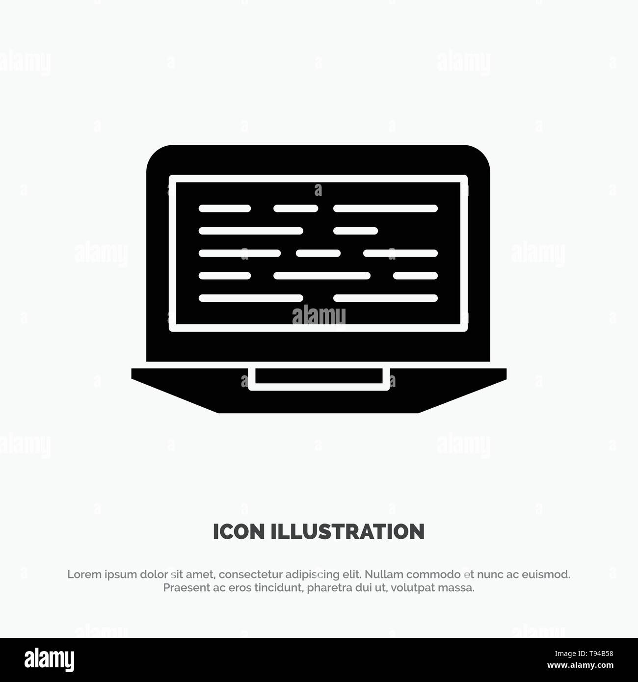 Code screen Stock Vector Images - Alamy