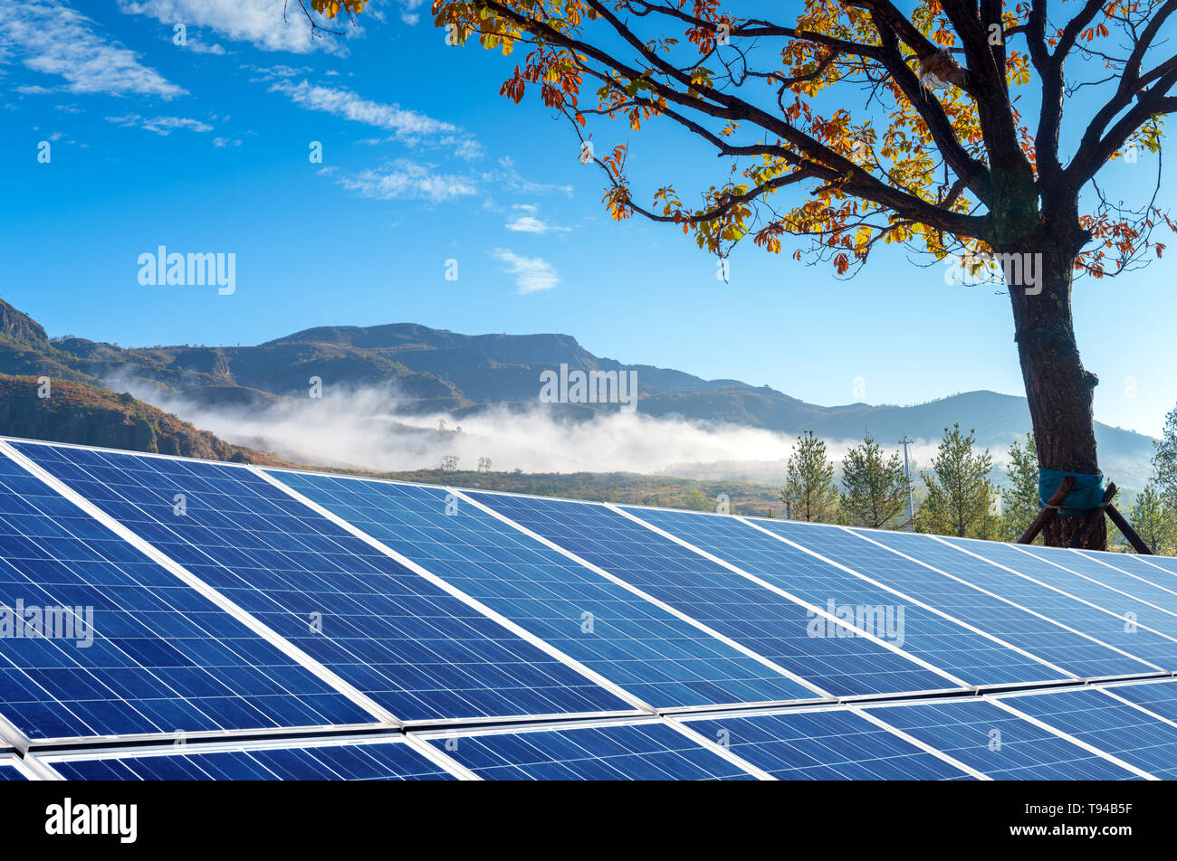 Photovoltaic panels in the mountains hi-res stock photography and ...