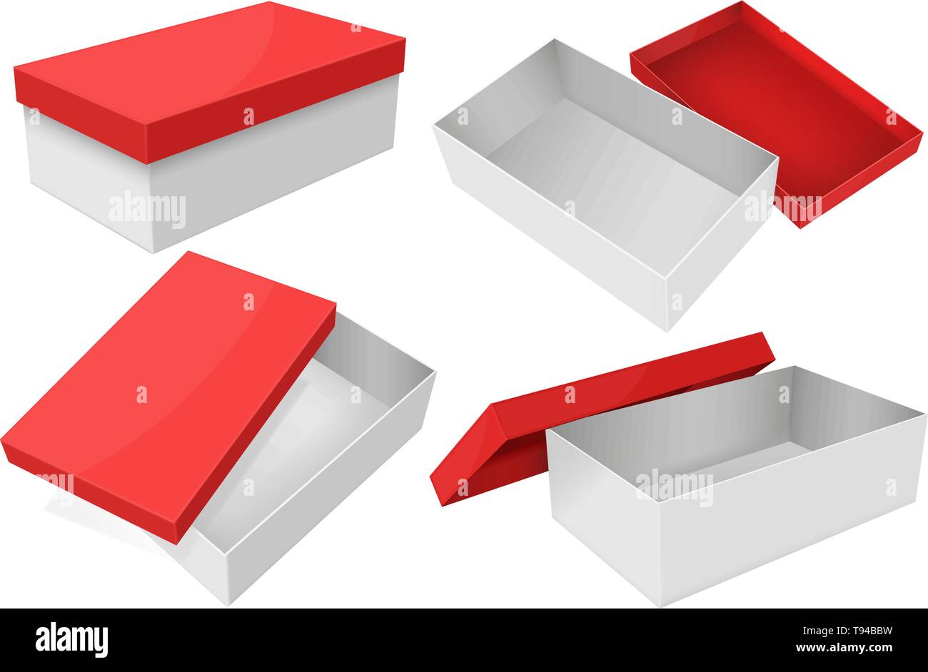 Open closed gift boxes Stock Vector Images - Alamy