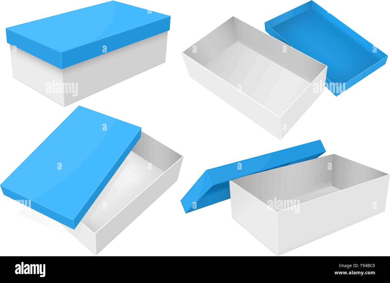 Open closed gift boxes Stock Vector Images - Alamy