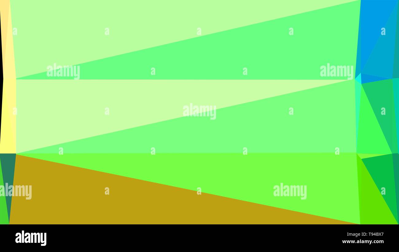 geometric triangles style in pastel green, tea green and dark golden ...