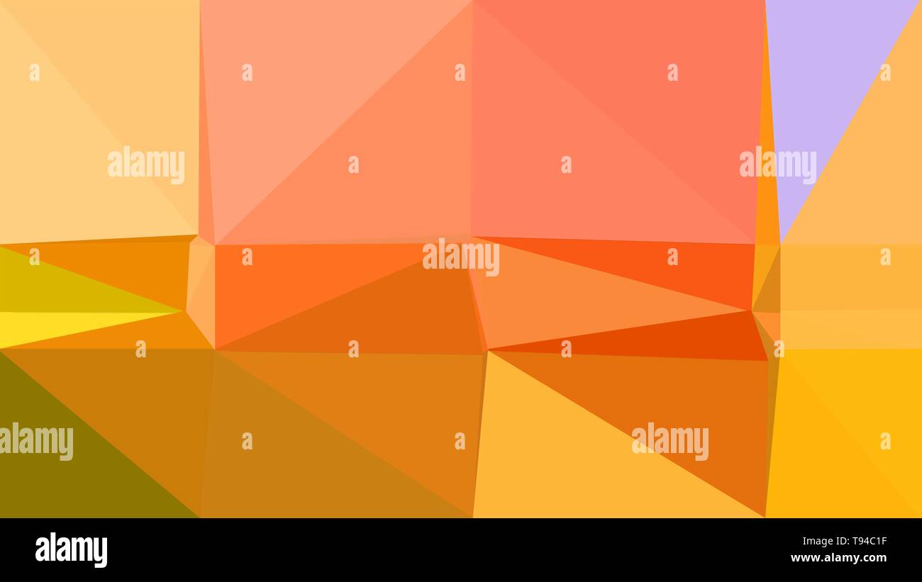 Abstract color triangles geometric background with coral, burly wood ...