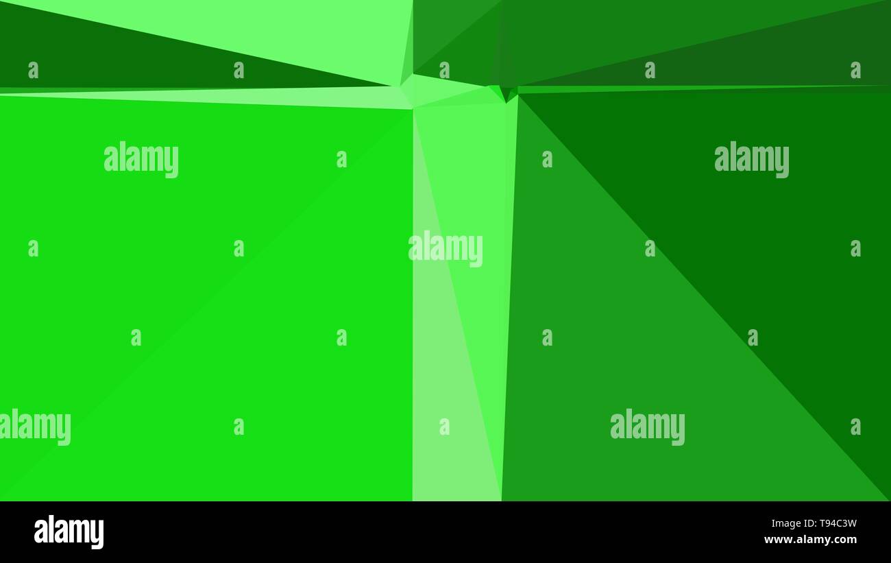 geometric triangles style in lime green, green and lime color. abstract ...