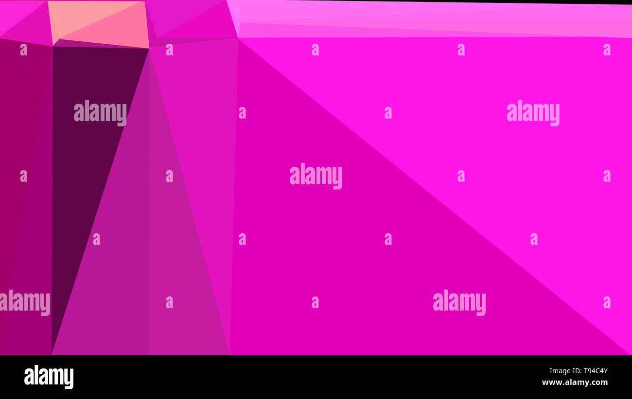 geometric triangle abstract background with deep pink, very dark ...