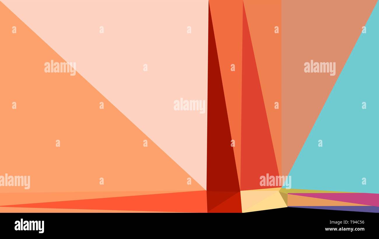 Abstract color triangles geometric background with sandy brown, medium ...