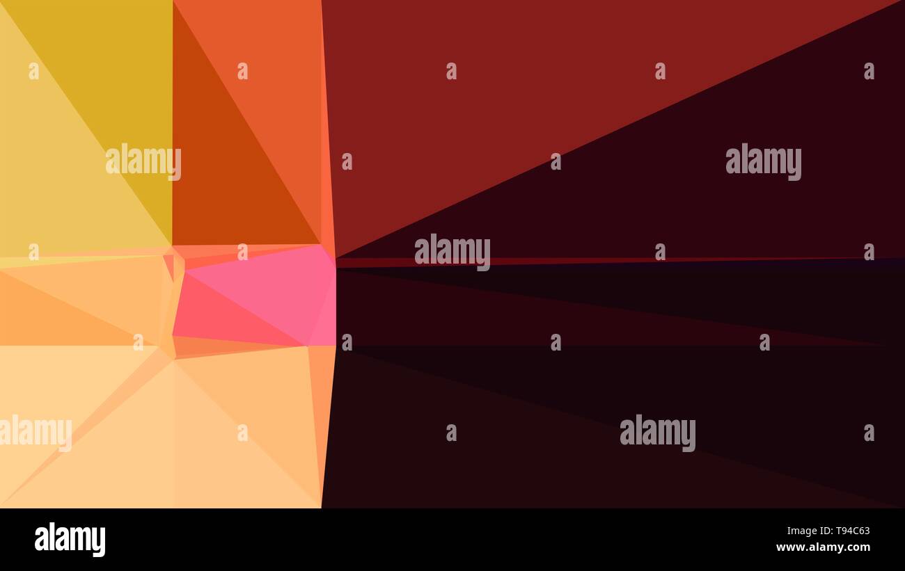geometric triangles style in sandy brown, very dark pink and dark red ...