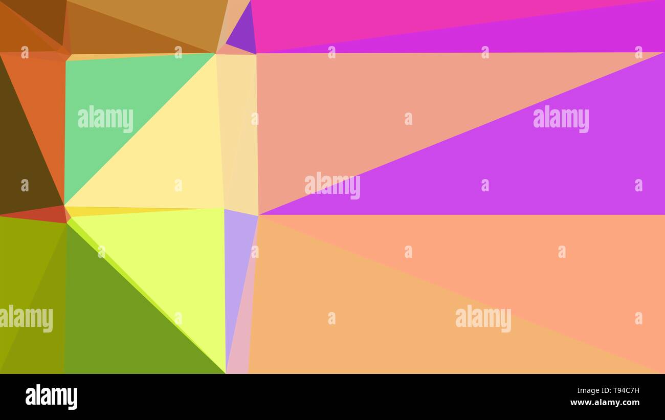 Abstract color triangles geometric background with burly wood, medium ...