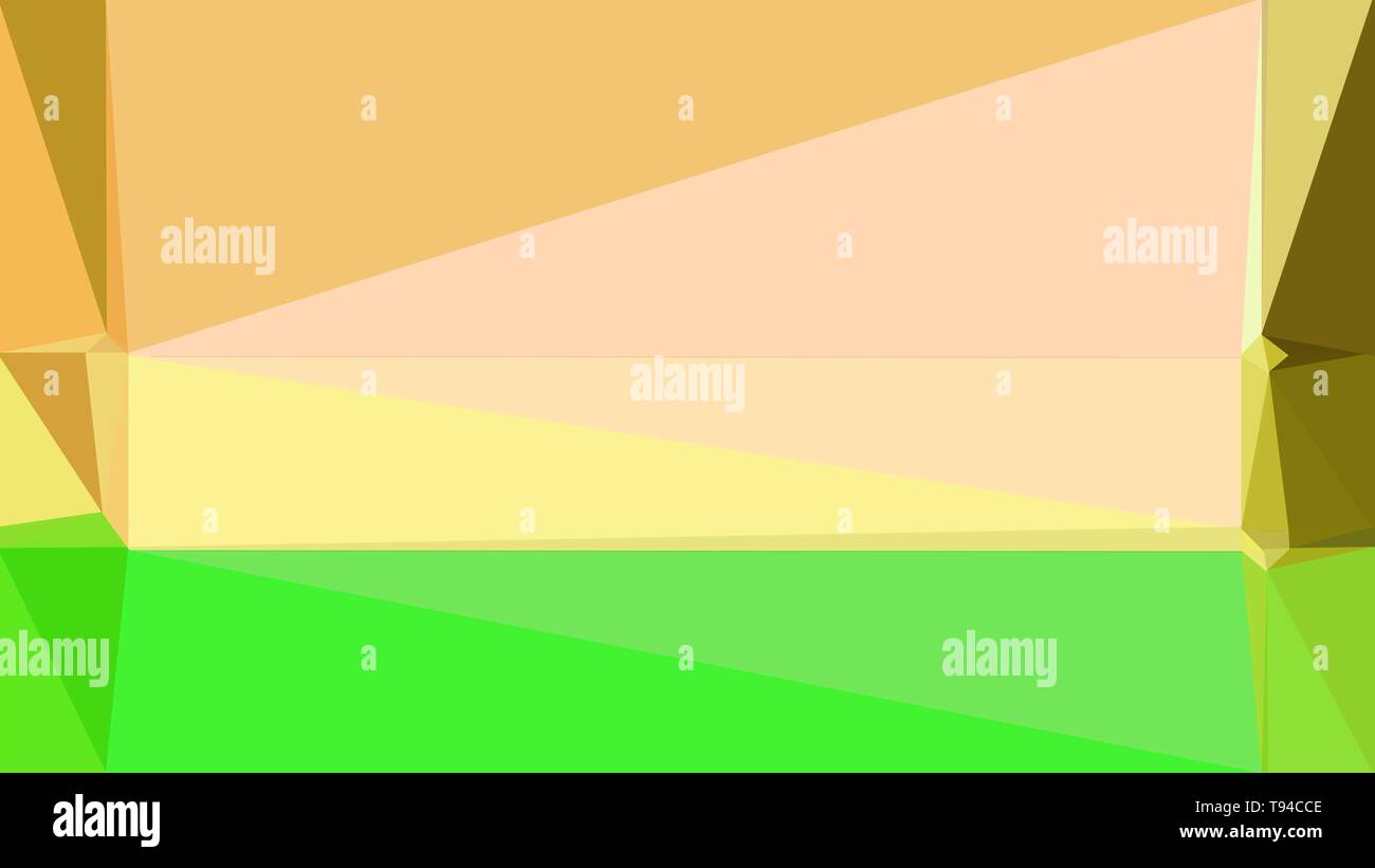 Abstract color triangles geometric background with khaki, moderate ...