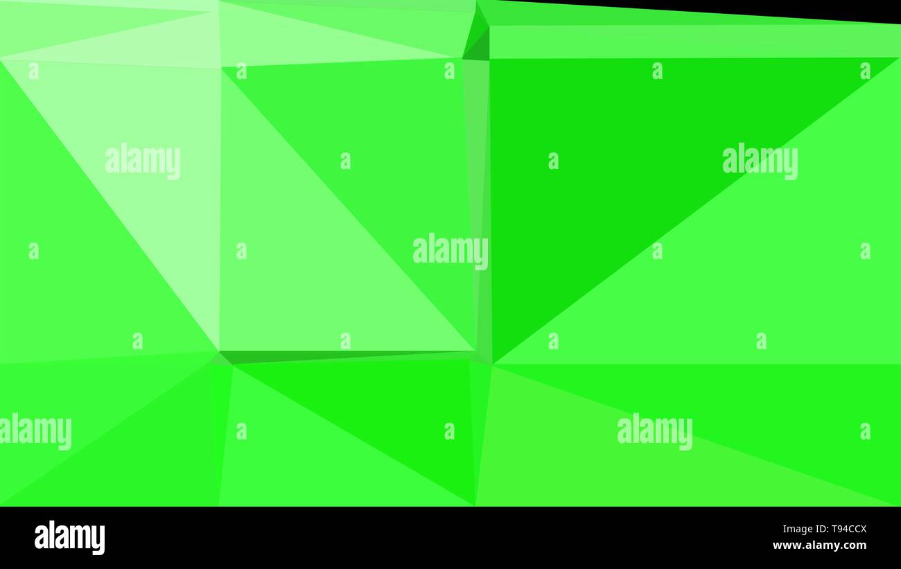 Abstract color triangles geometric background with vivid lime green ...