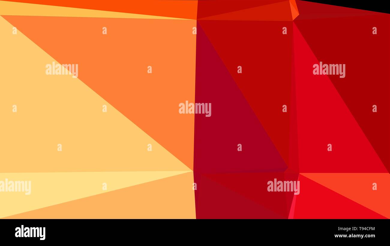retro style triangle illustration. sandy brown, coral and strong red ...