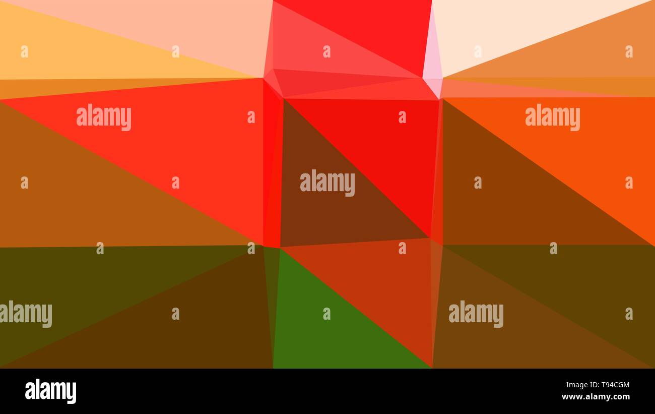 orange red, chocolate and skin color background with triangles ...