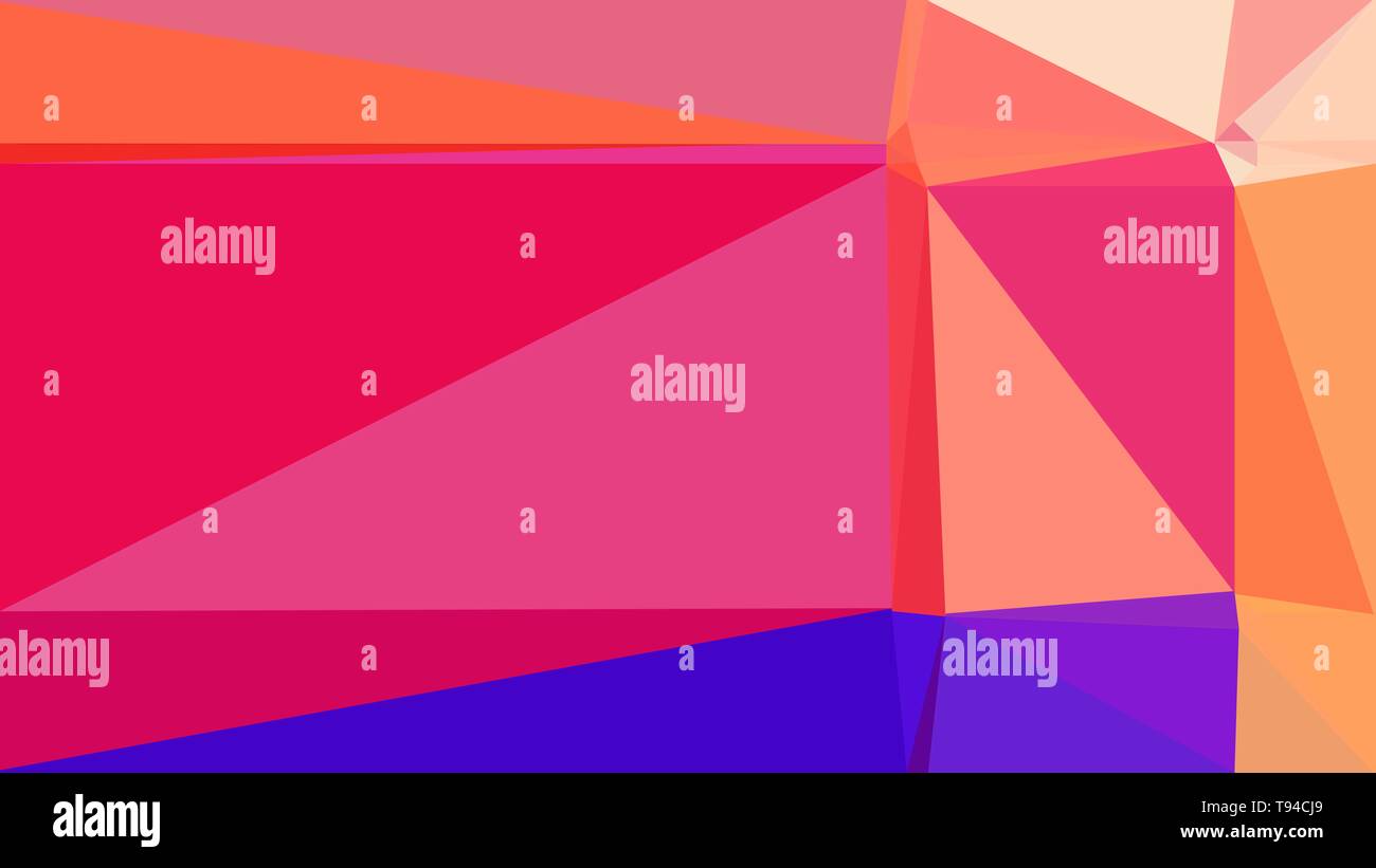 geometric triangles style in moderate pink, blue violet and light ...