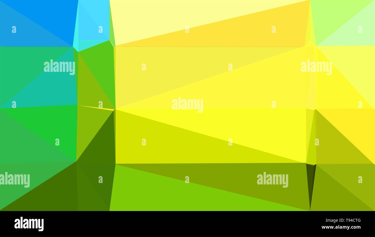 triangle background with medium sea green, lime green and yellow colors ...
