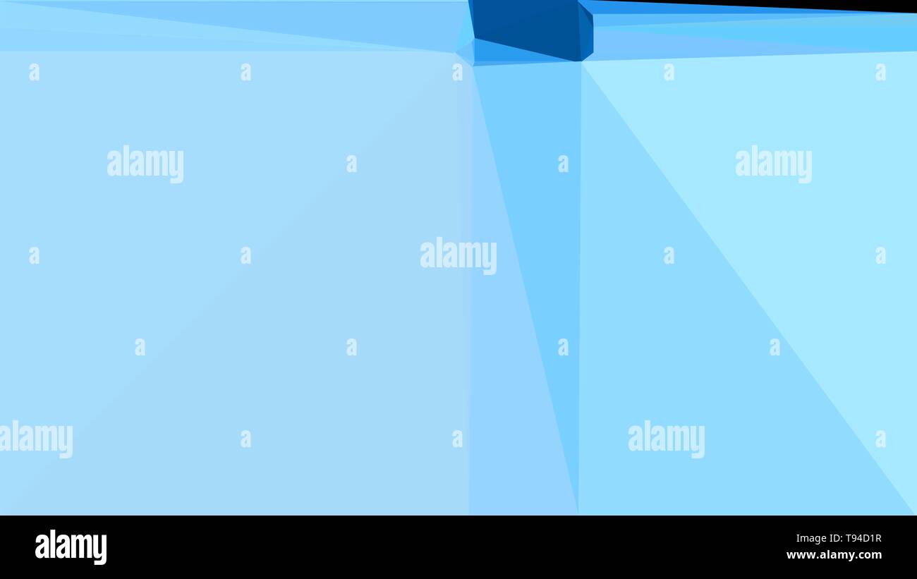 geometric triangles style in light sky blue, strong blue and black ...