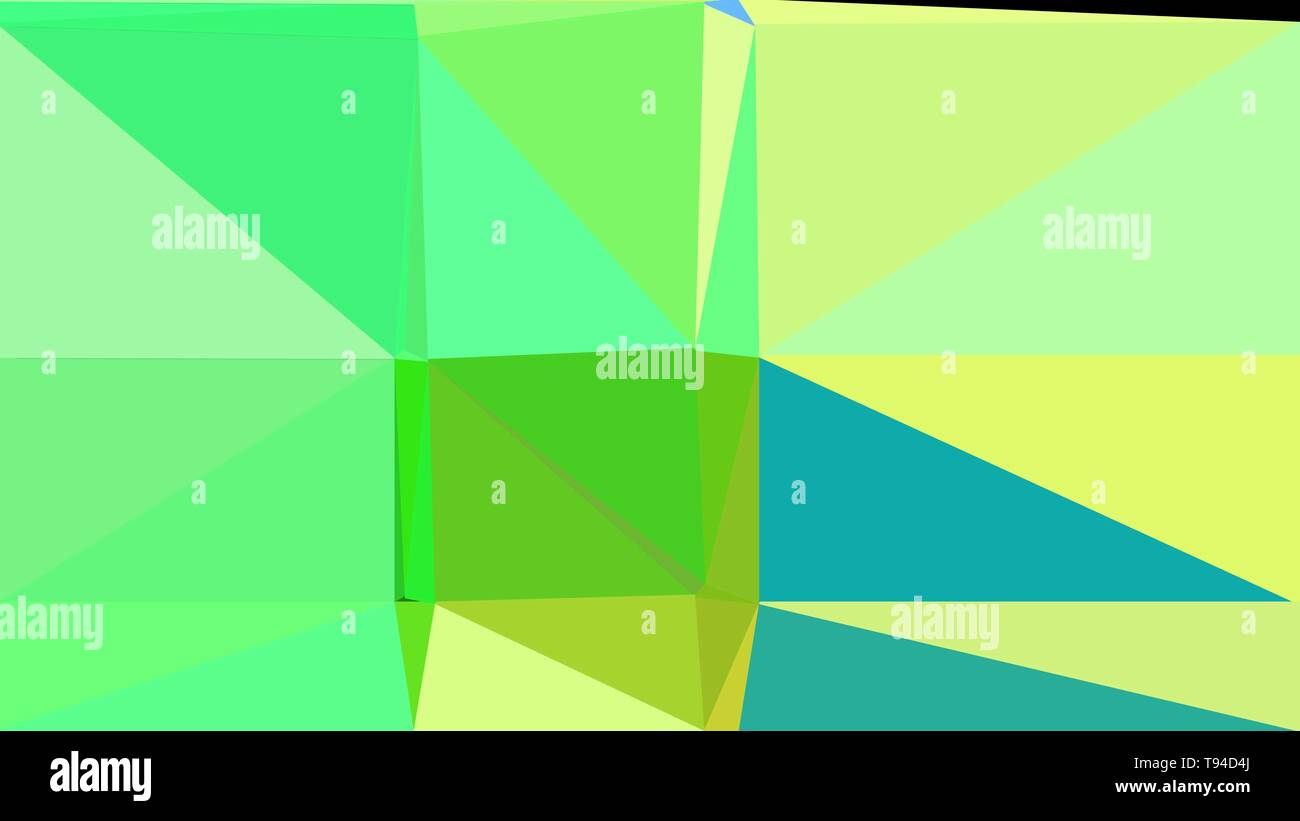 Abstract color triangles geometric background with pastel green, khaki ...