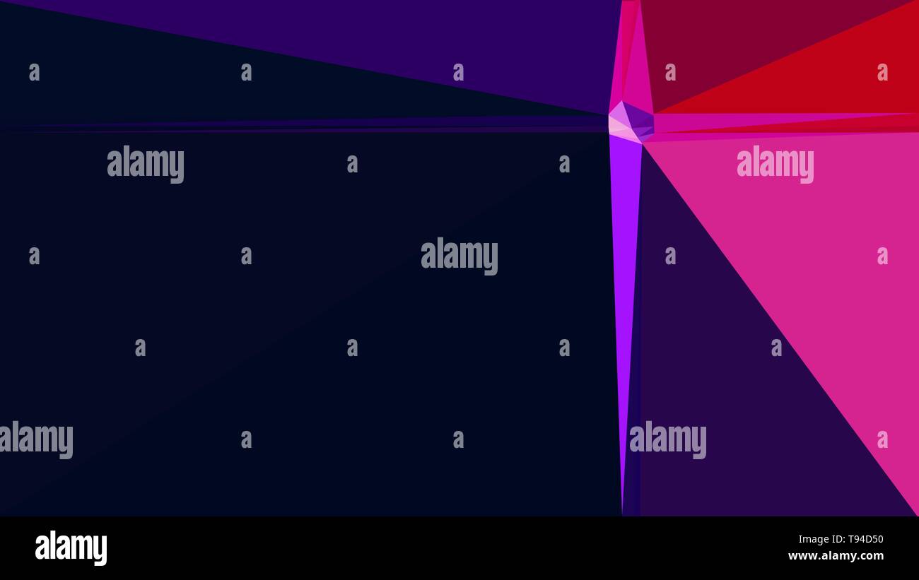geometric triangles style in very dark blue, medium violet red and ...