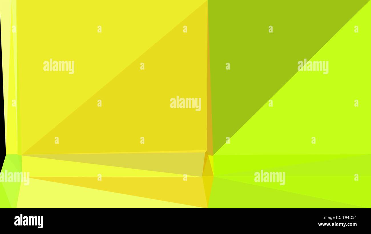 retro style triangle illustration. green yellow, gold and yellow green ...