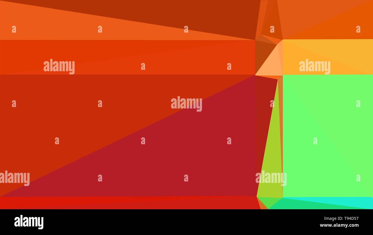 geometric triangles style in firebrick, pastel green and medium spring ...