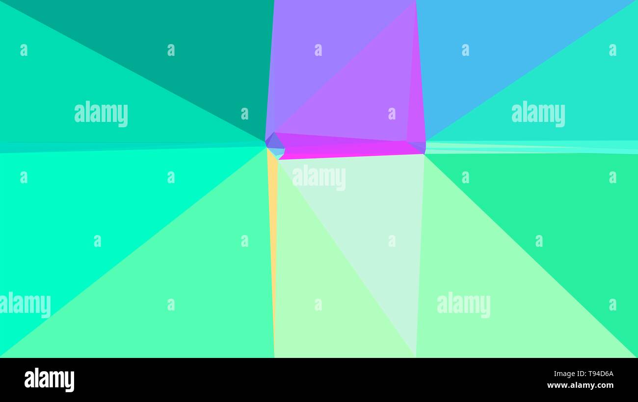 geometric triangles style in medium spring green, turquoise and tea ...