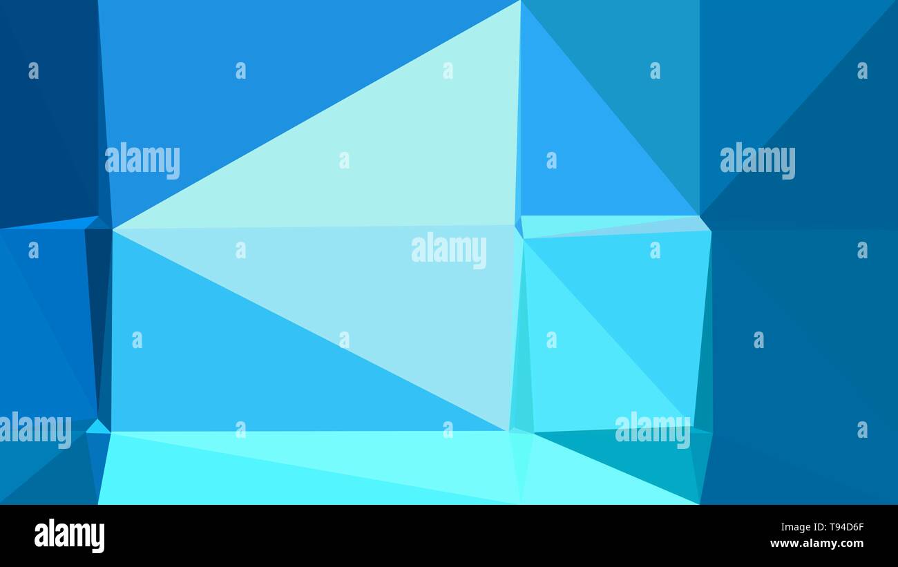 geometric dodger blue, pale turquoise and aqua marine color background ...