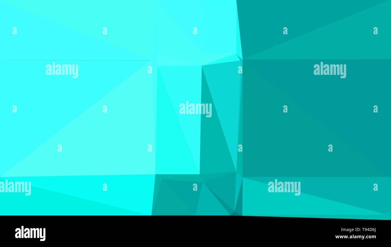 turquoise, dark cyan and black color geometric triangle background ...