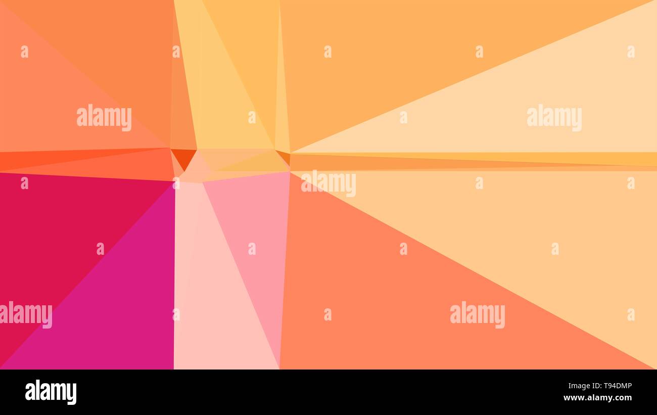 Abstract color triangles geometric background with sandy brown, medium ...