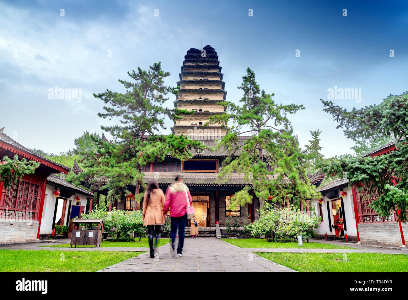 The small wild goose pagoda is a historical sites in xian, China's ...