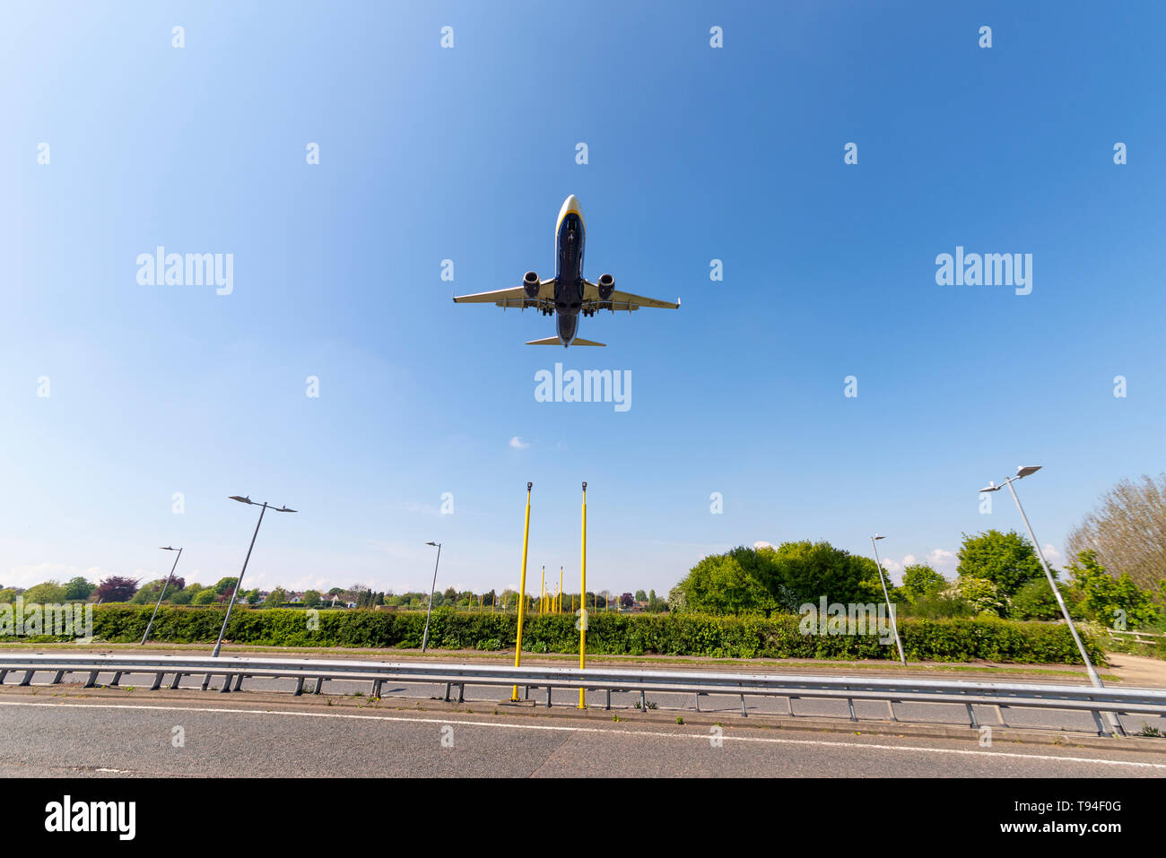Ryanair Boeing 737 jet airliner plane on final approach to land ...
