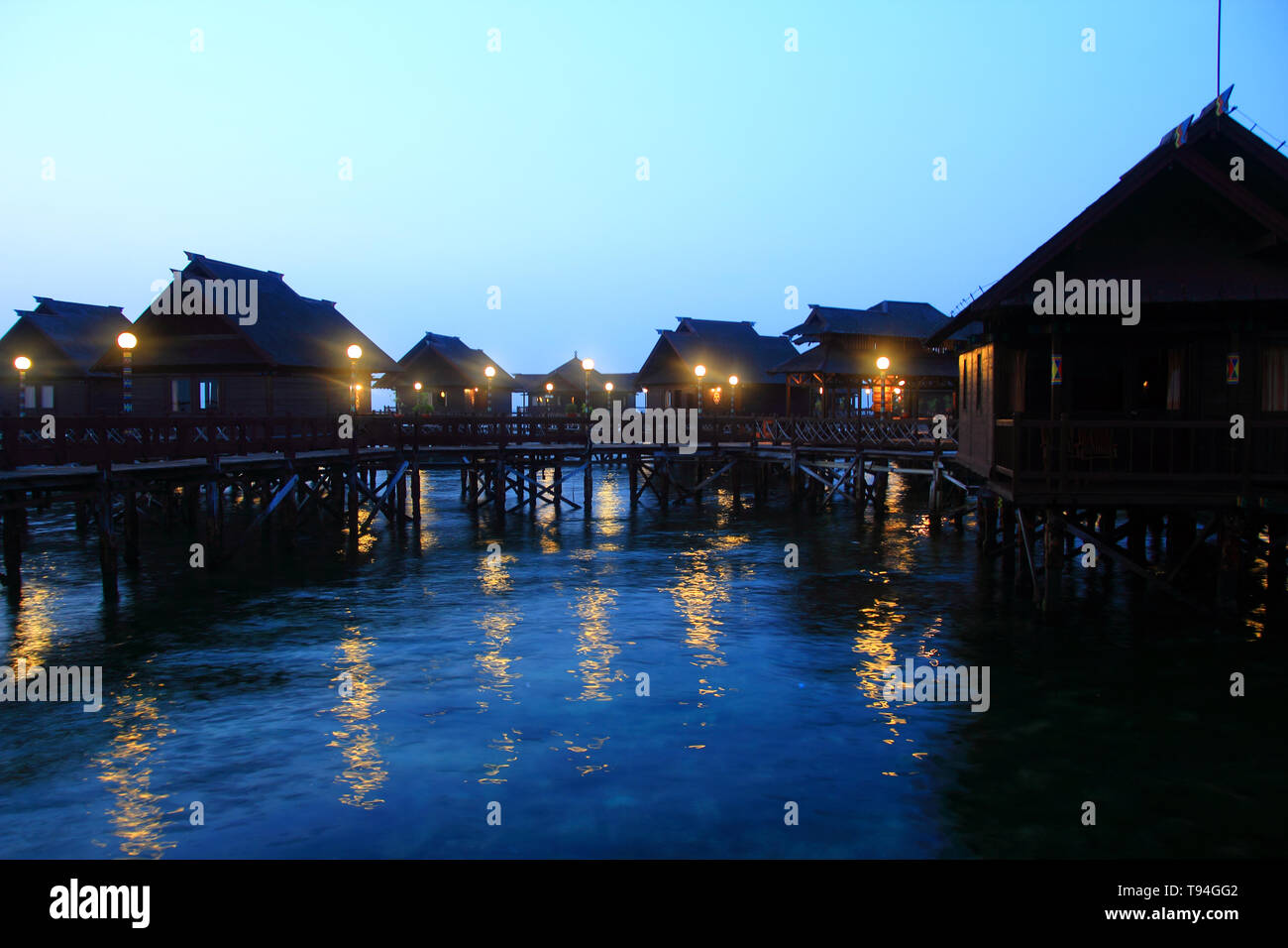 Huts in the sea hi-res stock photography and images - Alamy