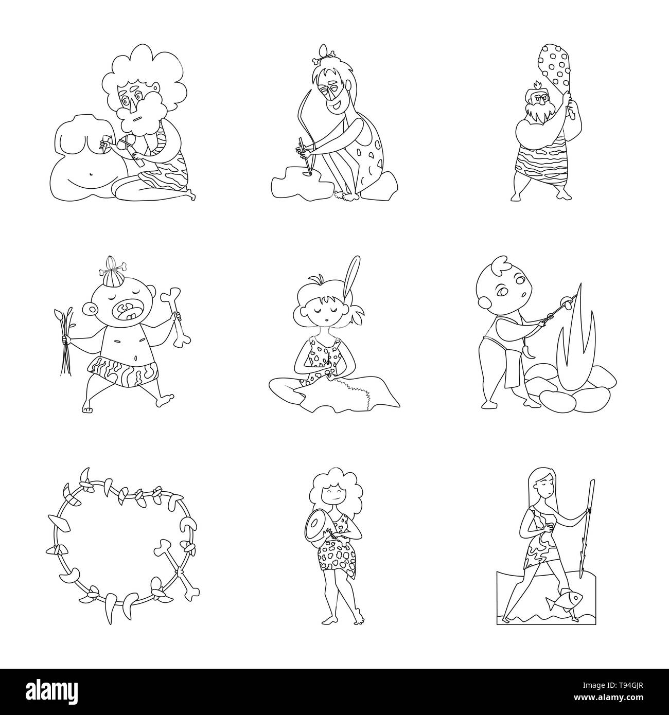 Caveman necklace hi-res stock photography and images - Alamy