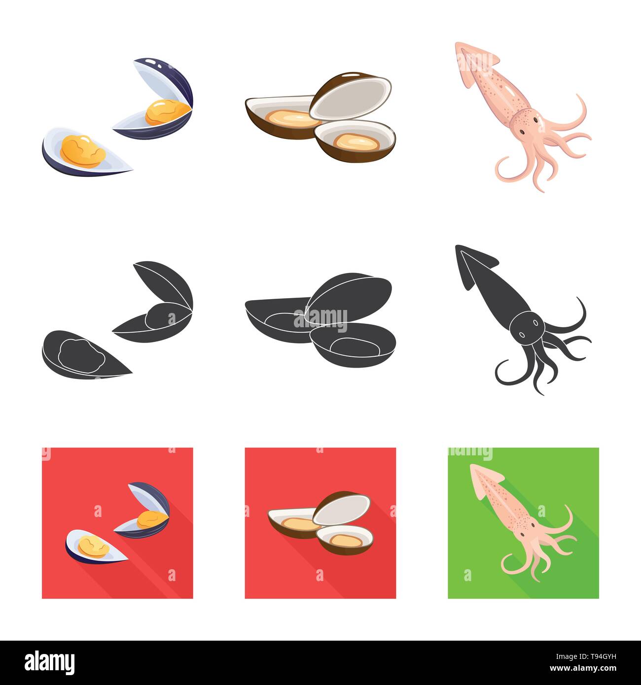 Giant clam shell sea Stock Vector Images - Alamy