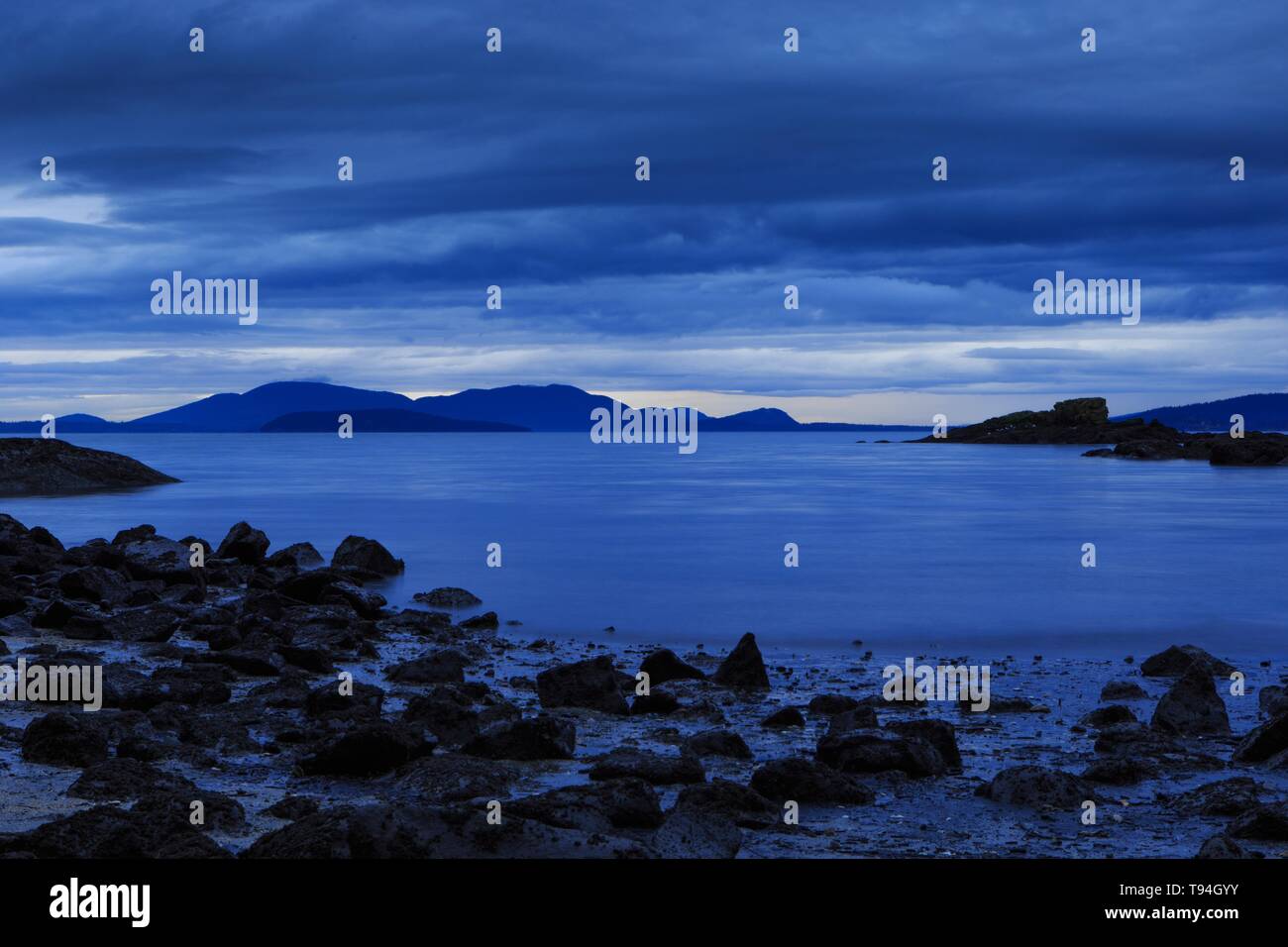 Beautiful frozen landscape with amazing sky Stock Photo - Alamy