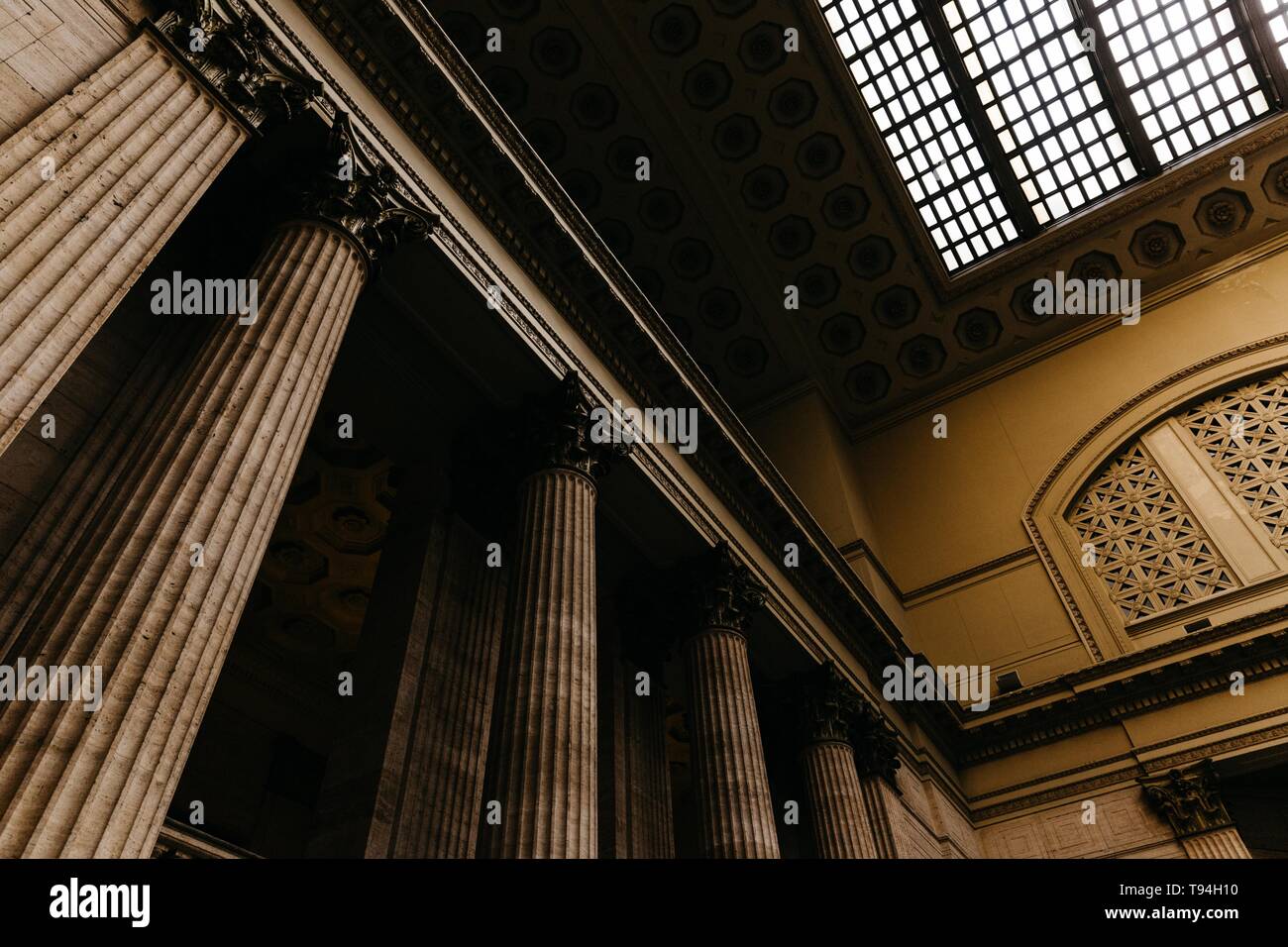 Interior design of an old architecture Stock Photo - Alamy