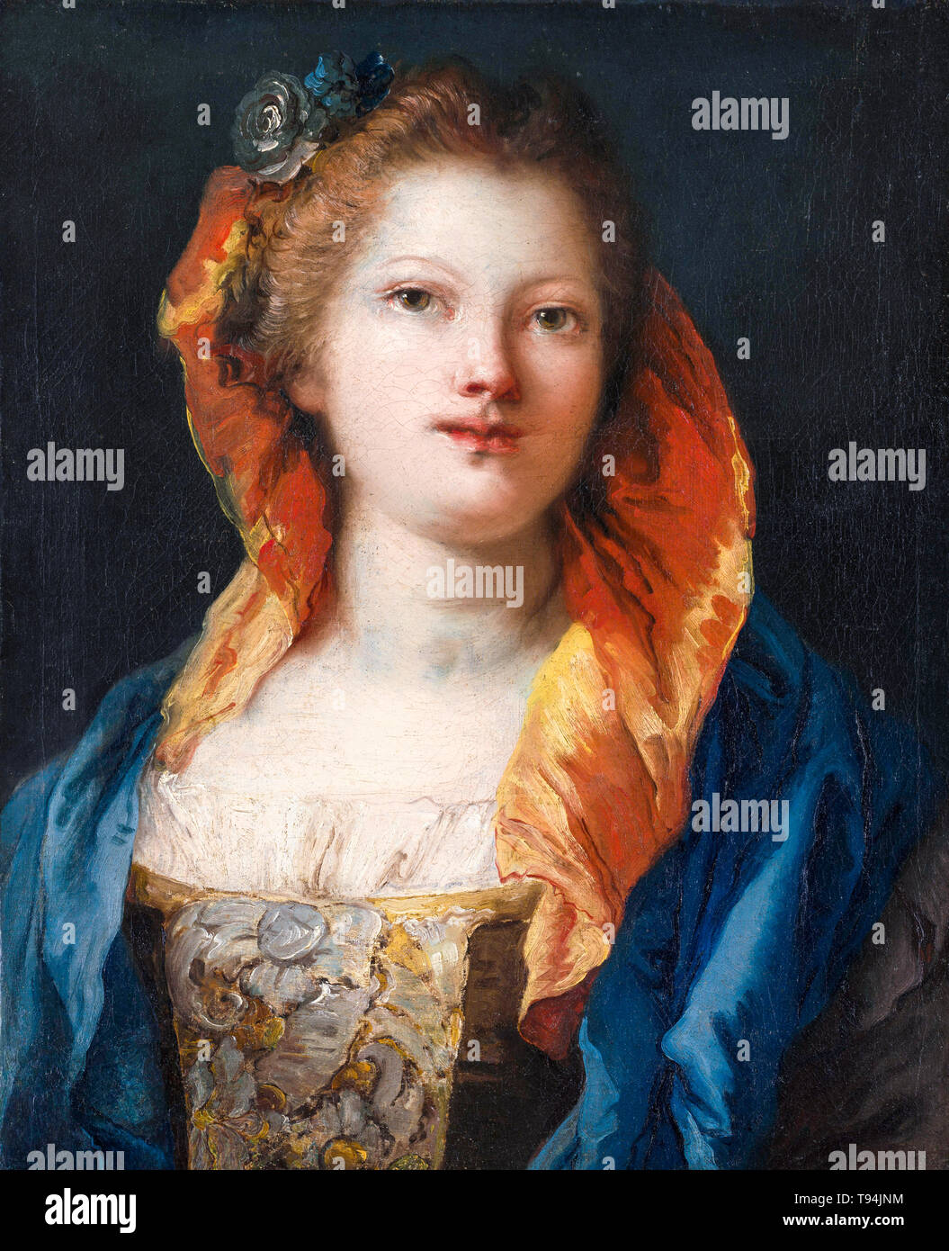 Woman female portrait 1700s hi-res stock photography and images - Alamy
