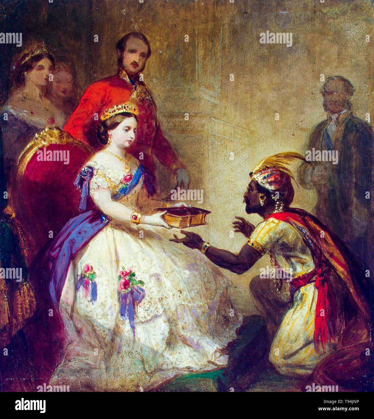 Queen Victoria Giving the Bible to an African Chief (The Secret of ...