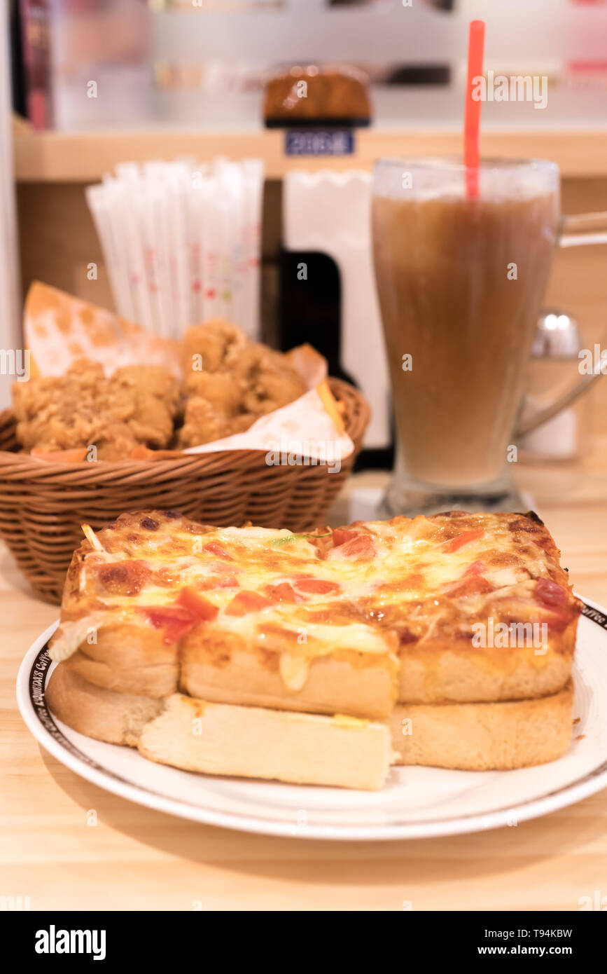 Pizza toasted bread on hi-res stock photography and images - Alamy