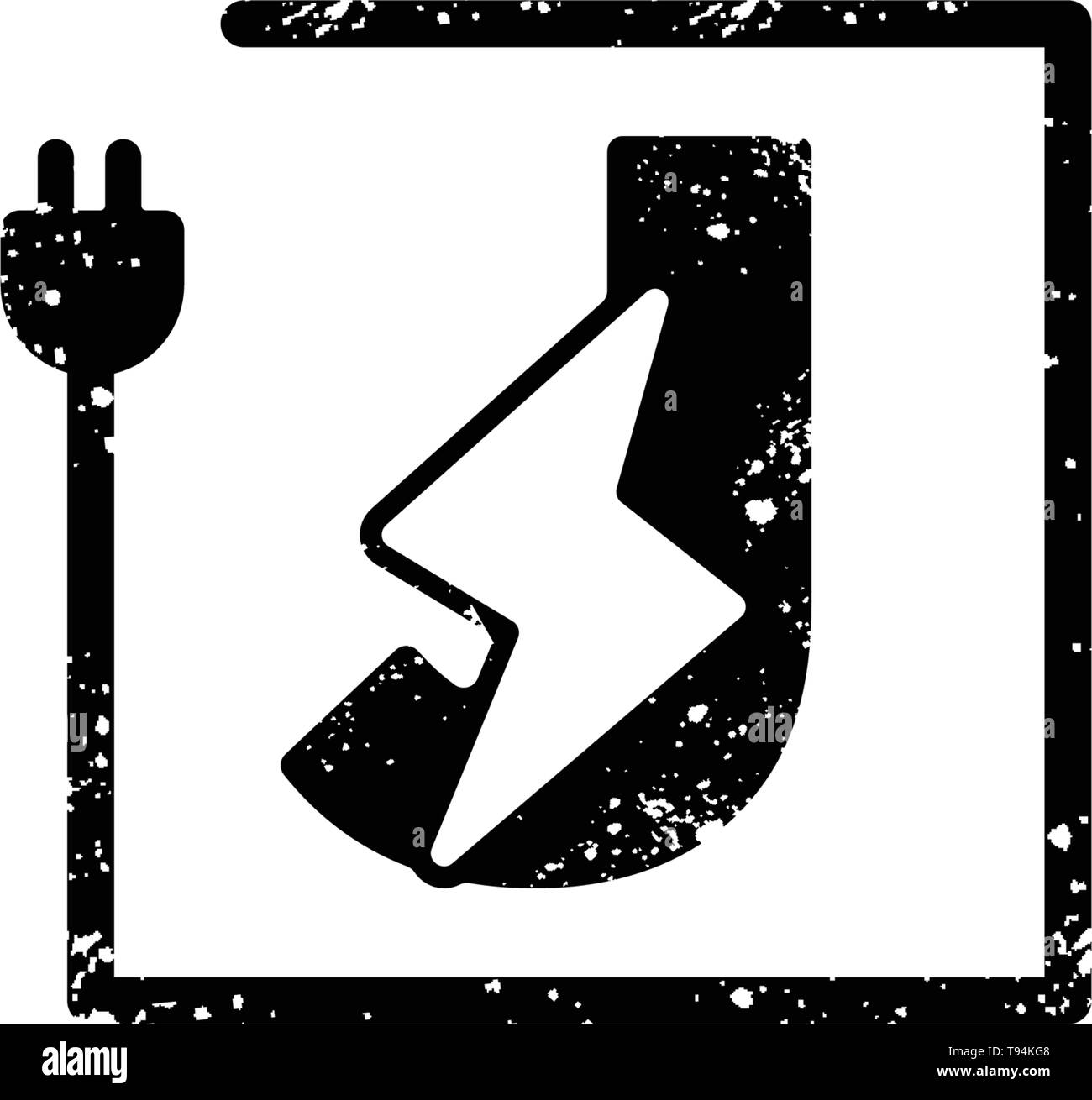 flash logo initial j symbol electrical vector icon element isolated ...