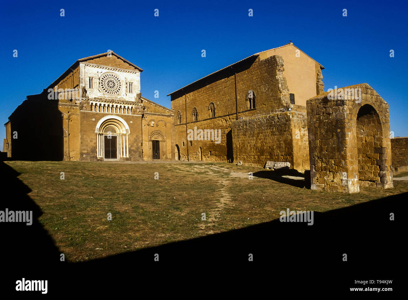 Tuscania, the church of Saint Peter in Romanesque style is the most ...