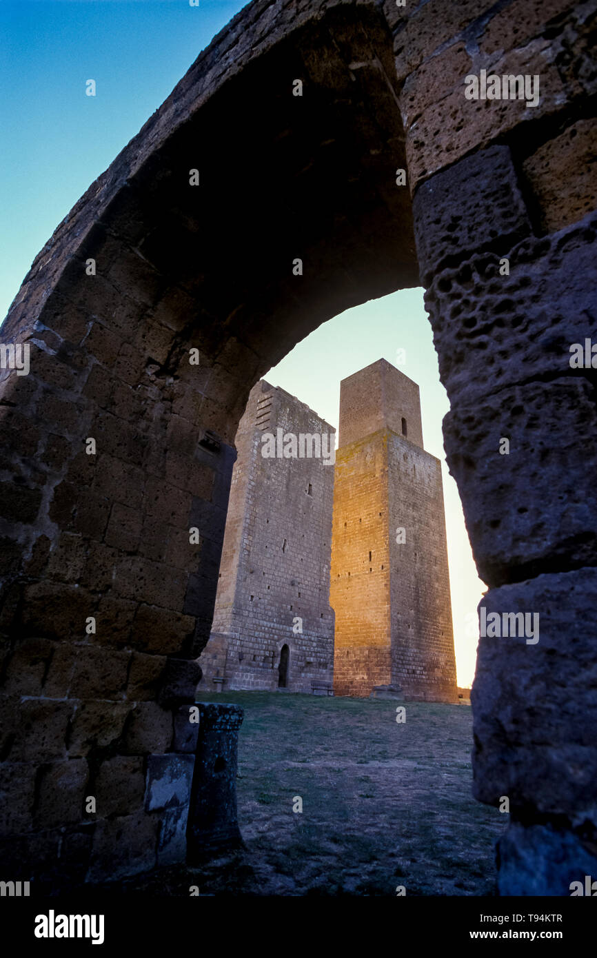 Tuscania, the church of Saint Peter in Romanesque style is the most ...
