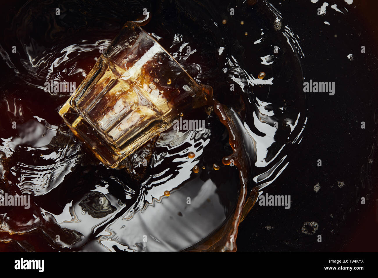 An overturned glass hi-res stock photography and images - Alamy